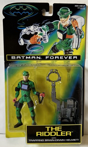 Kenner Batman Forever The Riddler Brain Drain Helmet Action Figure 1995 ...