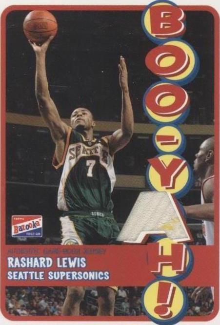 2003-04 Bazooka - Boo-Yah! Memorabilia Rashard Lewis #BBY-RL (MEM) for ...