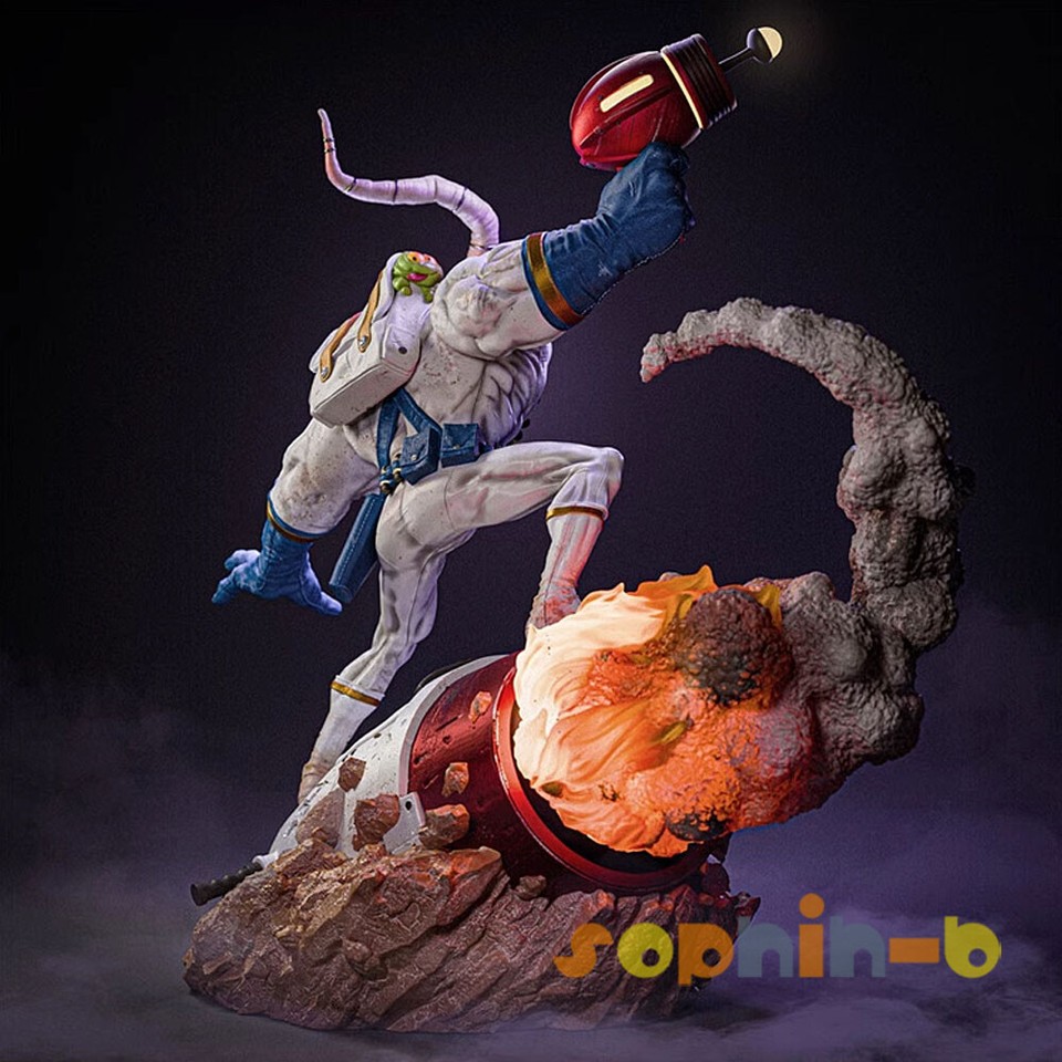 Earthworm Jim 2 Resin Model Kit Unpainted 3d Printed GK Statue Figure ...