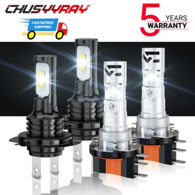 For Mercedes-Benz Metris 2016-2019 4PCS H15 H7 LED Headlight Bulbs Kit ...