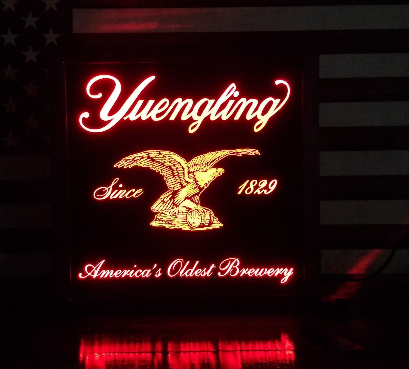 Yuengling Beer LED Sign Personalized, Home bar pub Sign, Lighted Sign ...