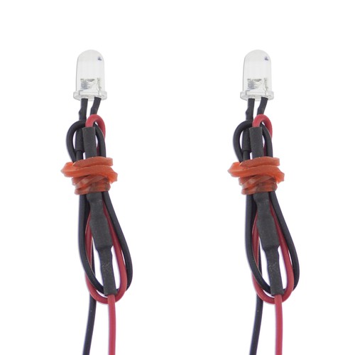 2x 12v 5mm LED Diode Green Motorcycle Turn Signal Accent with inline ...