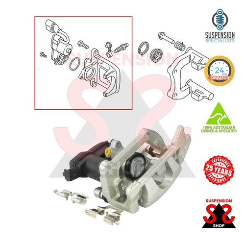 Rear Axle Left Lh Brake Caliper Suit AUDI A5 2.0 TFSI quattro ...