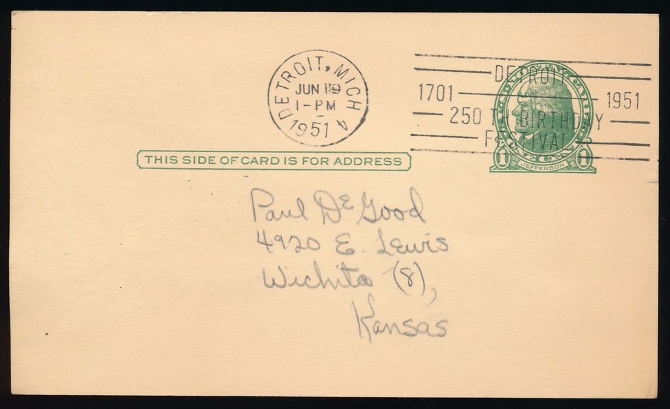 JERRY PRIDDY (1941-1953, 1941 Yankees, Tigers) -Autograph 3x5 GPC (d ...