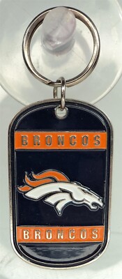 Denver Broncos Football Blue & Orange Keychain Key Ring | eBay