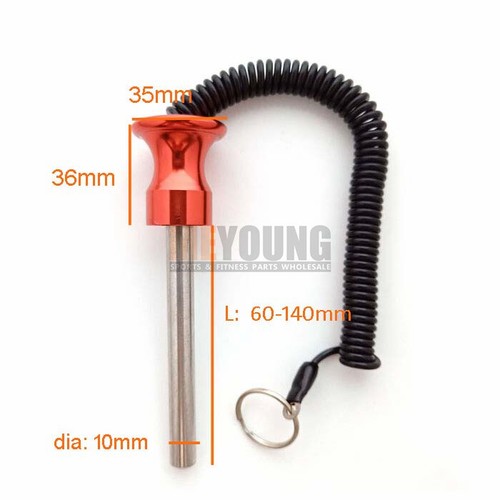 FPW dia 10mm Alumunim Magnetic weight stack pin lanyard Gym Locking ...
