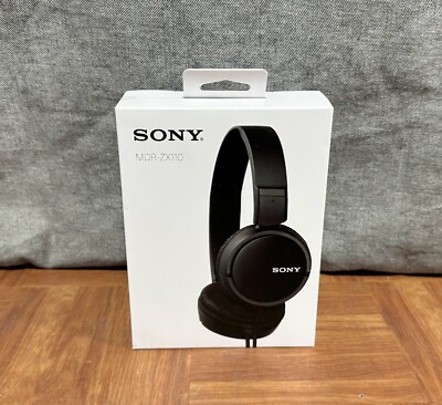 NEW SEALED BOX Sony MDR-ZX110 Wired Noise Cancelling Stereo Headphones ...
