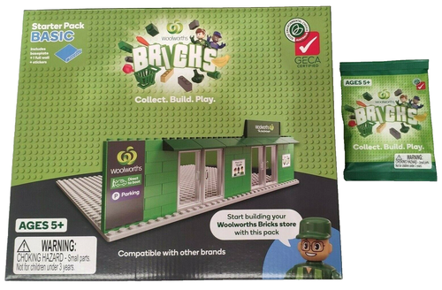 Woolworths Bricks Store Starter Pack Basic Kit - Lego Compatible New ...