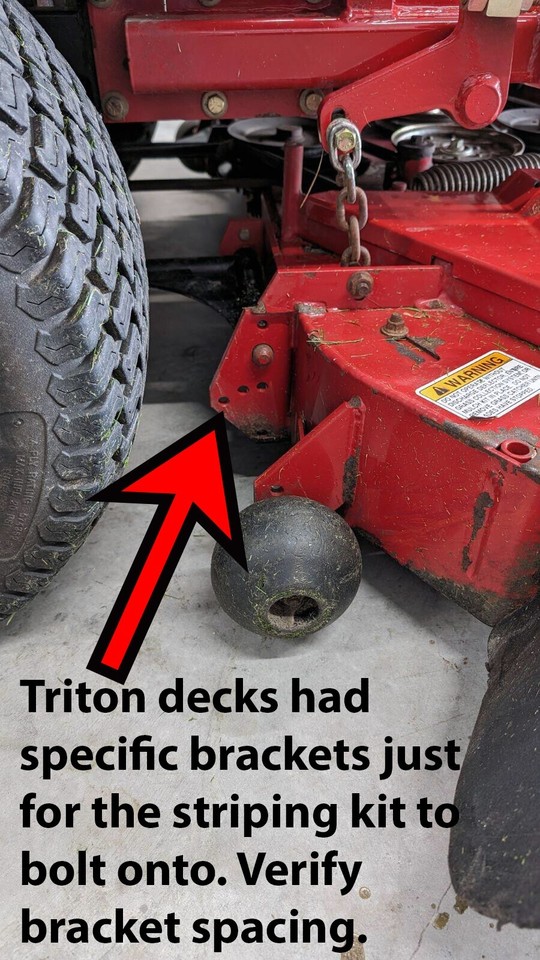 Lawn Striper Striping Kit for eXmark Lazer 66" & 72" Triton Mower Deck ...