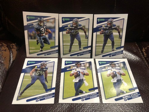 2021 DonRuss Seattle Seahawk's Adams # 34 /Wilson #28 /Alexander #36 ...