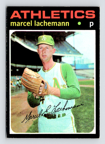 1971 Topps Card, #84 Marcel Lachemann, Oakland Athletics Rookie | eBay