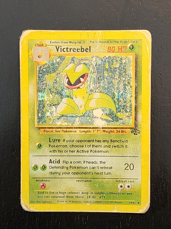 No Symbol Victreebel Holo Rare 14/64 LP Jungle Pokemon Card | eBay