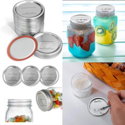 US 50 Wide Mouth Canning Lids Mason Ball Kerr Jar Leak Proof Metal Seal ...