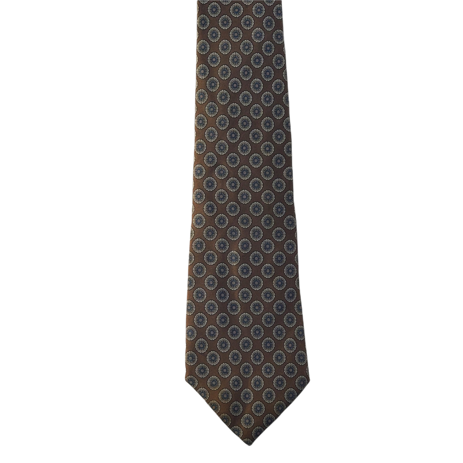 Christian Dior Mandela Paisley Pattern Brown 100% Sil… - Gem