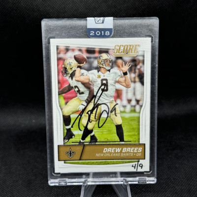 2018 Panini Honors Drew Brees Score Autograph Hand Signed and Numbered ...