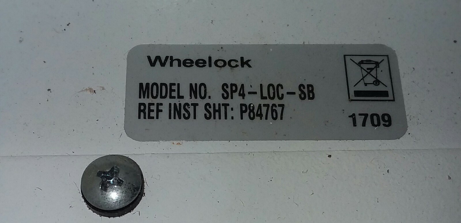 Wheelock Surface Mount Local Operator Console SP4-LOC-SB Mass ...