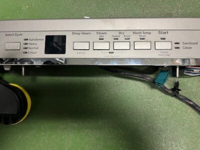 NEW GE DISHWASHER CONTROL PANEL WITH UI HARNESS ASSY AND BOARD & UI ...