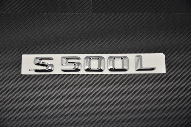 Mercedes Benz S-CLASS S500L CHROME TRUNK LOGO LETTERS BADGE EMBLEM FREE ...
