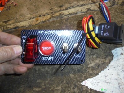 Dash Panel Ignition Switch + 2 Switches NHRA LMS IMCA TRUCK WISSOTA ...
