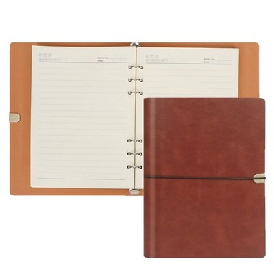 Brown Loose-leaf notebook 9*6.7 inch Notebook A5 Binding rope notebook ...