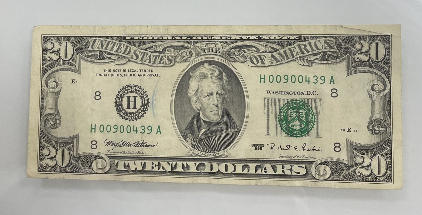 COLLECTIBLE 1995 SERIES $20 TWENTY DOLLAR BILL | eBay