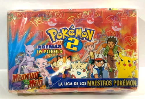1999 BOX POKEMON 2 Mewtwo VS Mew Navarrete - 100 Sealed Packs PERU ...