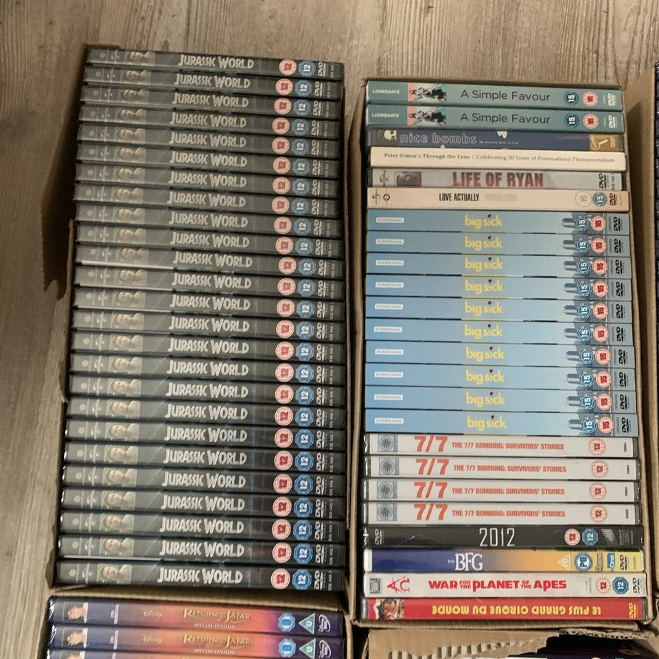 200x DVD BLU-RAY WHOLESALE JOB LOT - MIXED TITLES - BRAND NEW & SEALED ...