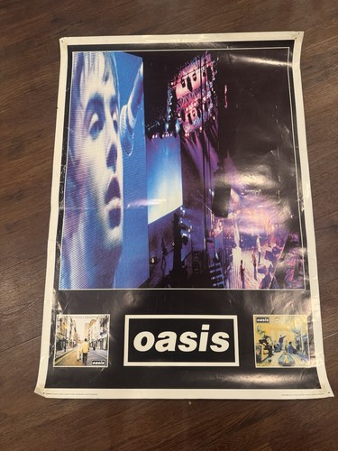 Poster- OASIS 1995 "Live Concert" Original License Underworld(Gallagher ...