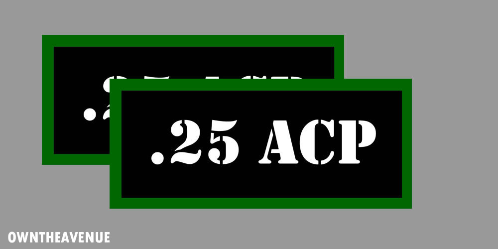 .25 ACP Labels 3.5" x 1.50" stickers decals Ammo Storage (2PACK) | eBay