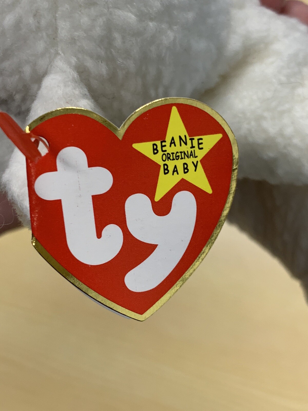 Ty Beanie Baby Fleece Lamb Beanbag Plush Original Tag 1996 PE 4th Gen ...