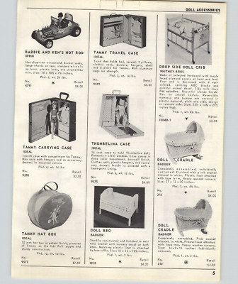 1963 PAPER AD Barbie Ken Tammy Doll Irwin Toy Hot Rod Chatty Baby | eBay