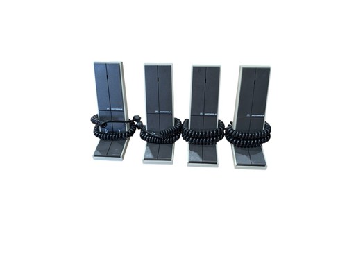 LOT OF 4 Motorola HMN1038D Desktop Microphone Two Way HAM RJ45 Type ...