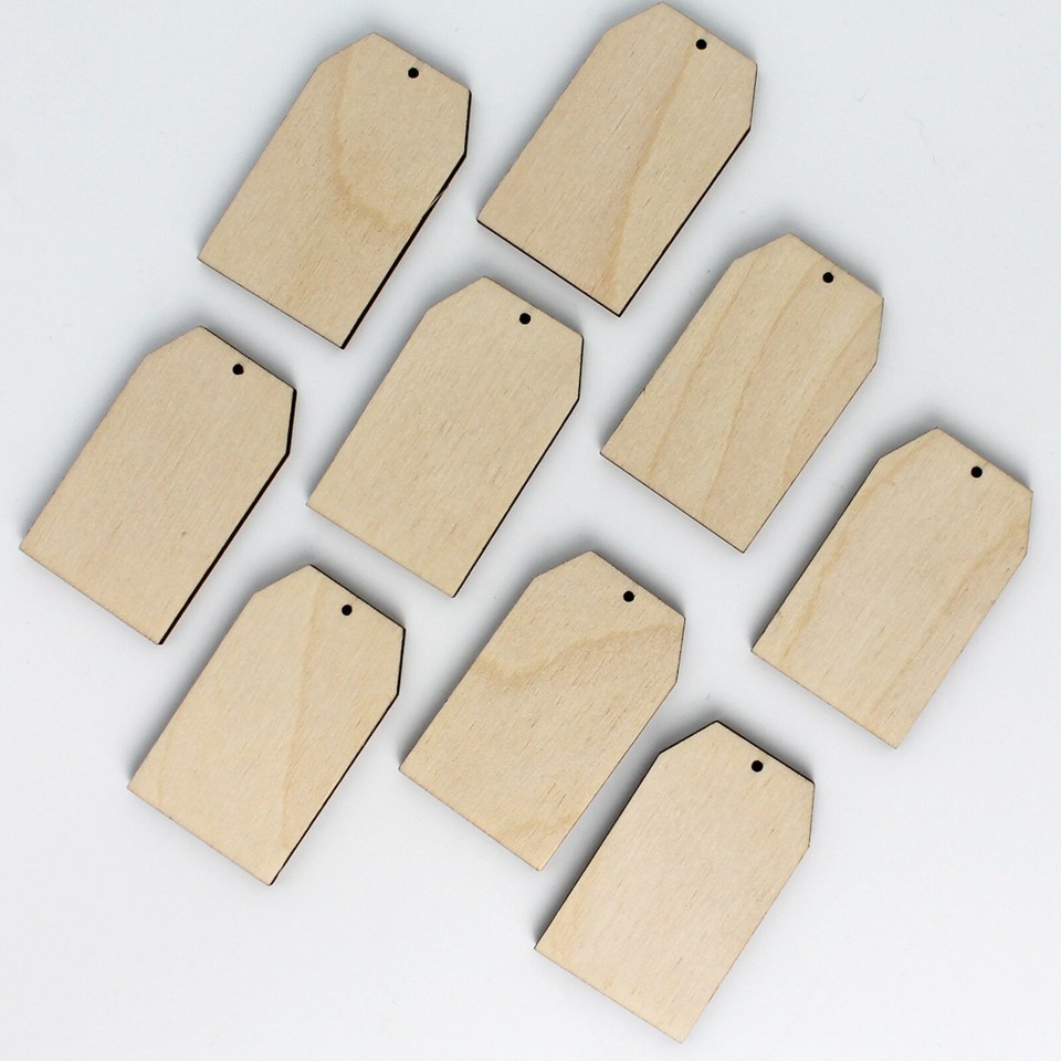 Wood Tag Unfinished Wooden Cutout Paintable Crafts Door Tags ALL SIZE ...