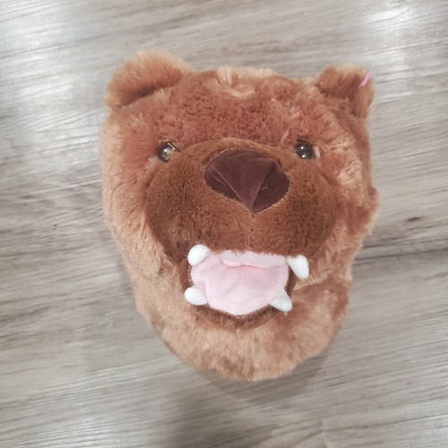 Adore Plush Bear Head Wall Mount Nursery Decor Kodiak Grizzly Walltoy ...