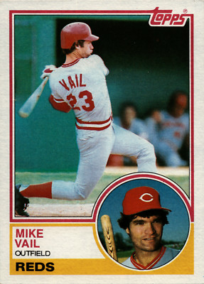 1983 Topps Mike Vail Reds #554 Centered Mint | eBay