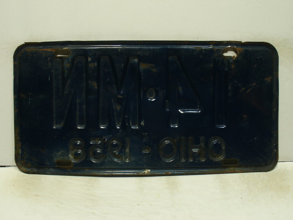 1966 Ohio License Plate W593Y Vintage 12231 | eBay