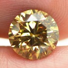 Round Shape Diamond Natural Fancy Cognac Color Loose Enhanced SI1 1.65 ...