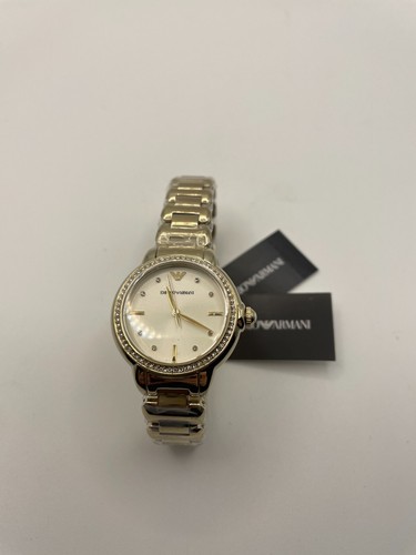 Emporio Armani AR11609 Women Gold Tone Stainless Steel 3 Hand ...