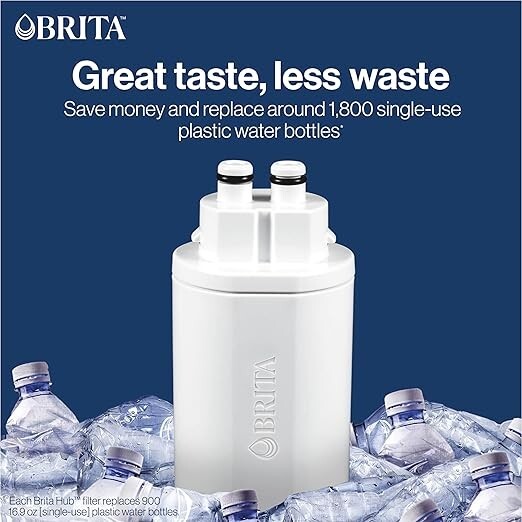 Brita Hub Instant 12 Cup Countertop Electric Water Filtration Dispenser ...