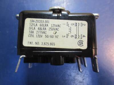 Exxex 12 Amp 120 Volt Coil D.P.S.T. Relay 184-20203-301 | eBay