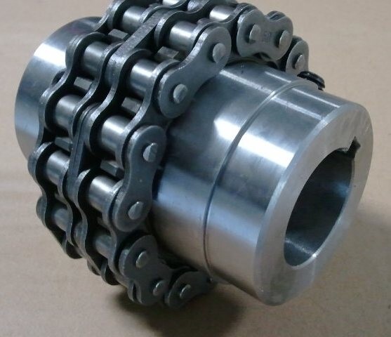 NEW 5016 DOUBLE CHAIN COUPLING #50 CHAIN 16T DOUBLE SPROCKET 1 3/8 ...