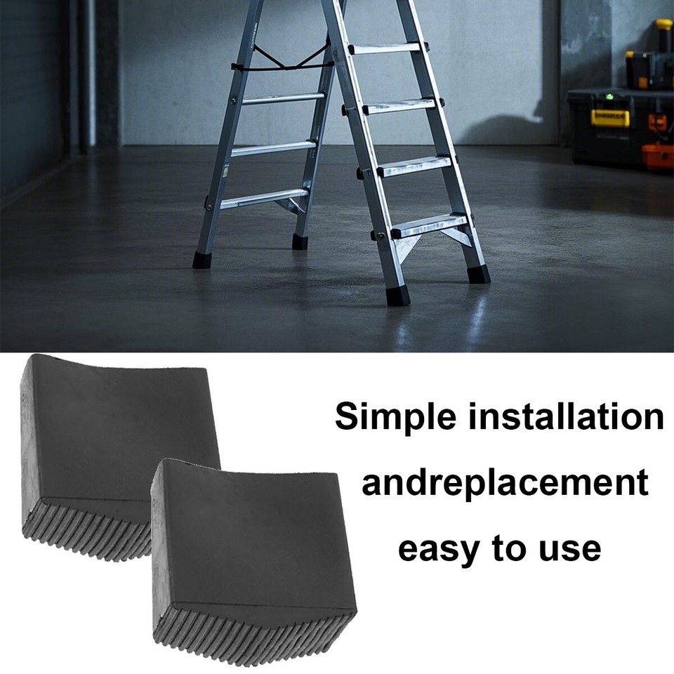 Home Folding Step Ladder Accessory Square Non-Slip Feet Pads for Extra ...