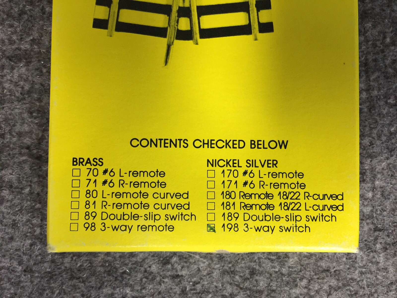 New HO Model Power Remote 3 Way Switch 198 Nickel Silver Track NOS | eBay