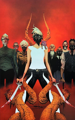 JAE LEE rare ERICA SLAUGHTER art print Group 11x17 SIGNED limited NEW ...