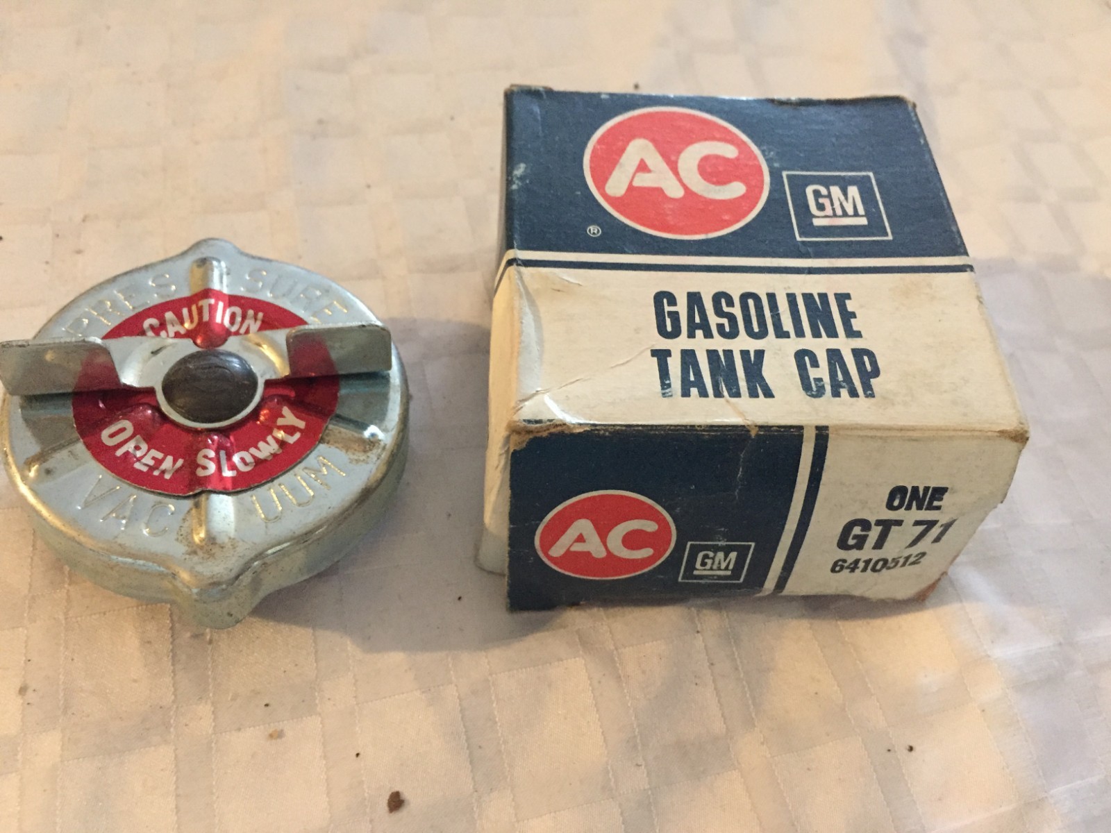 Vintage Genuine AcDelco GT-71 Gas Cap CONCORD GREMLIN HORNET ELCAMINO ...