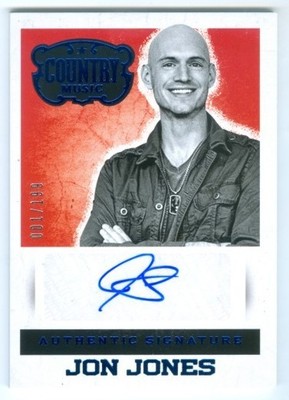 JON JONES "AUTOGRAPH CARD #001/199" PANINI COUNTRY MUSIC 2014 | eBay