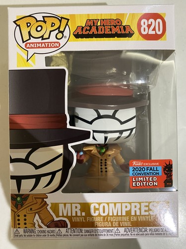 Mr. Compress MHA #820 Funko pop! vinyl NYCC 2020 SHARED RARE in hand | eBay