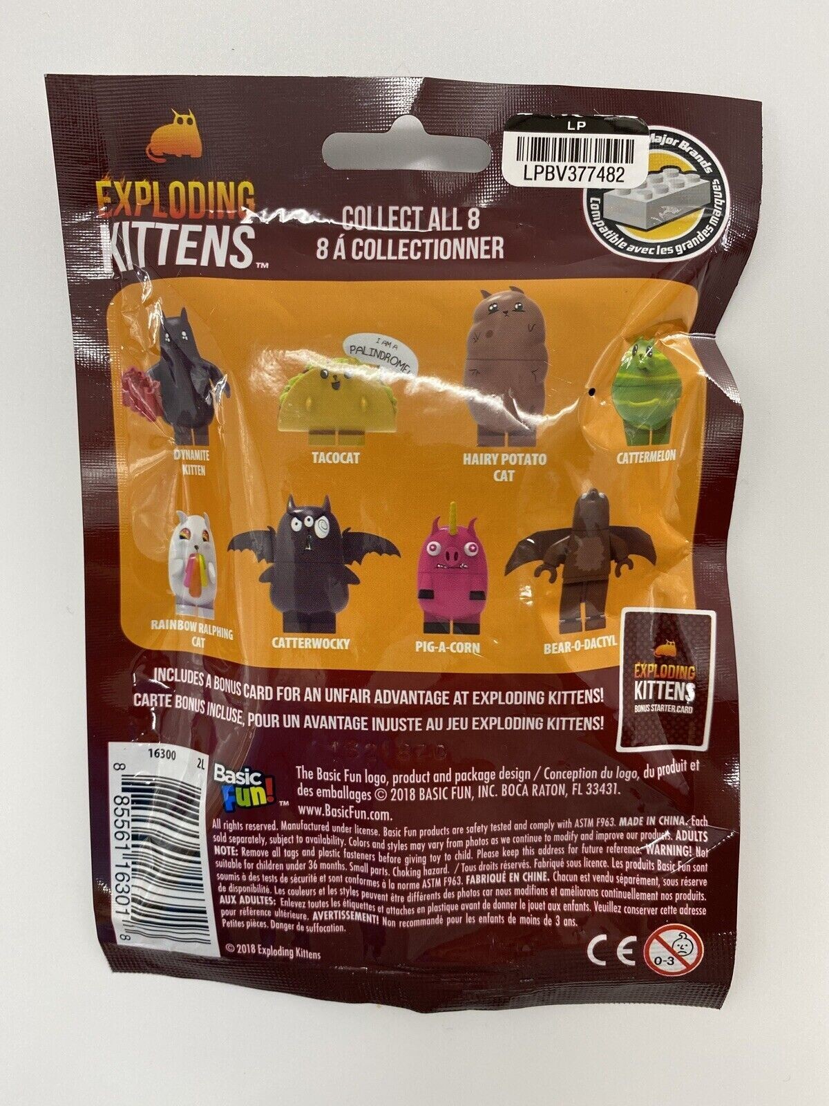 Set of 5 - C3 Construction Exploding Kittens Blind Bag Buildable Mini ...