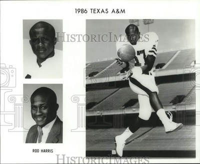 1986 Press Photo Texas A&M college football player Rod Harris ...