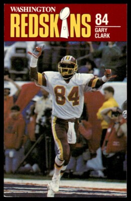 1988 WASHINGTON REDSKINS POLICE GARY CLARK C WASHINGTON REDSKINS #84 ...